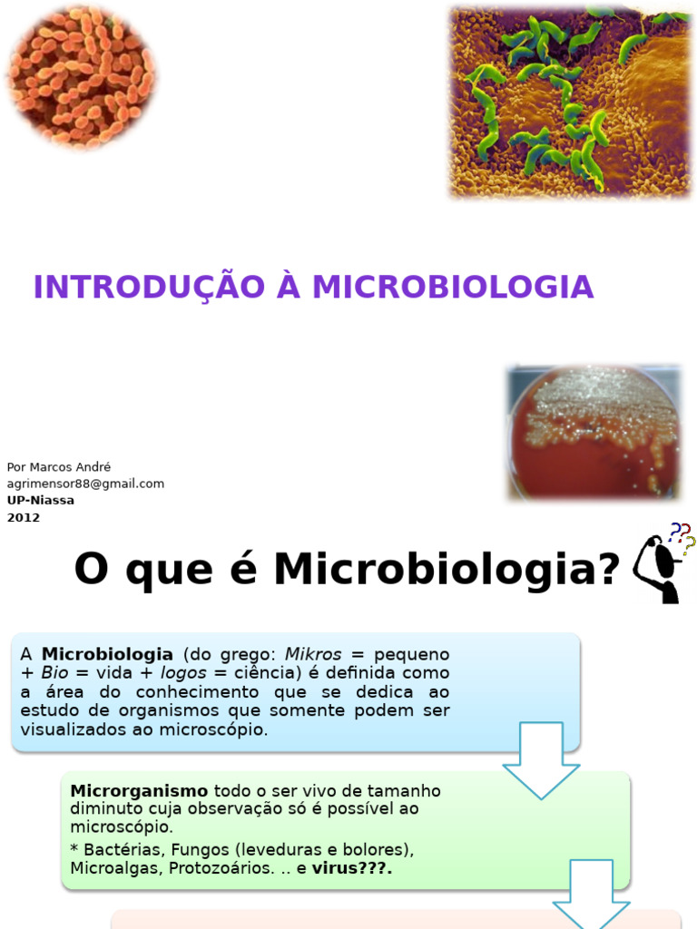 Aula 1 MICROBIOLOGIA | PDF