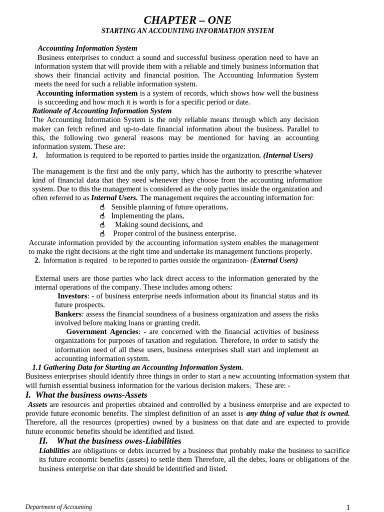 Bookkeeping Module-1 | PDF