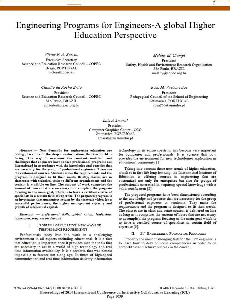 Engineering Programs For Engineers | PDF