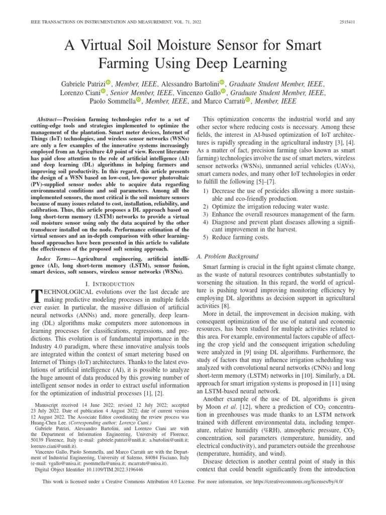 A - Virtual - Soil - Moisture - Sensor - For - Smart - Farming - Using - Deep - Learning | PDF