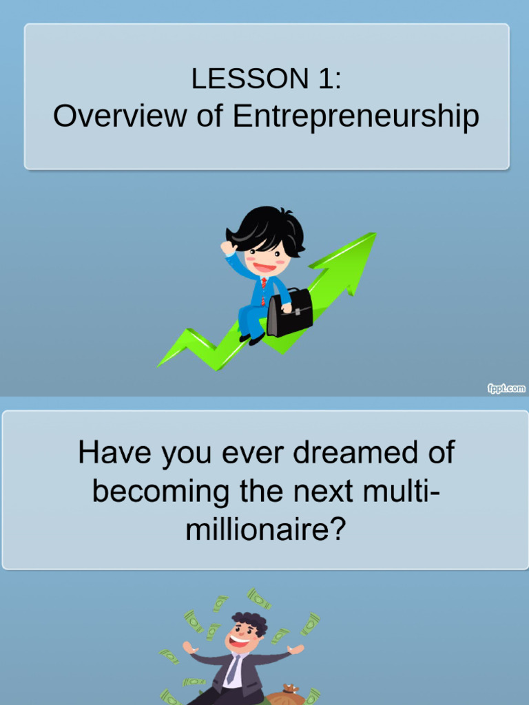 Entrep Lesson 1 | PDF