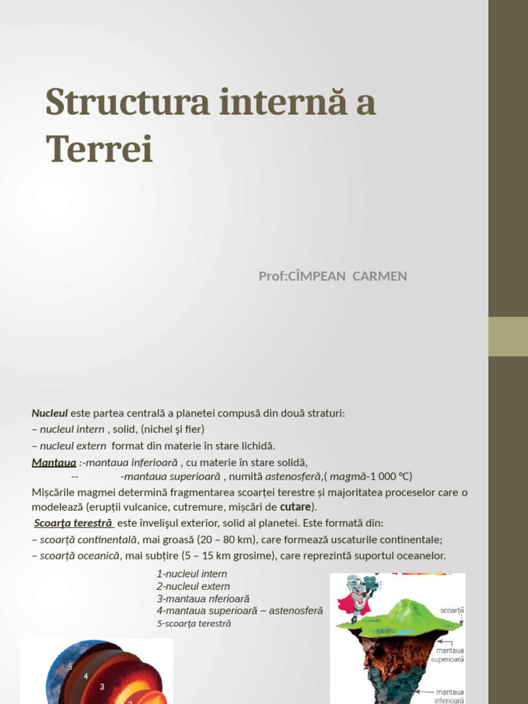 Structura Interna a Terrei | PDF