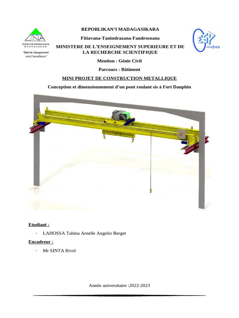 Mini Projet Metallique Final | PDF