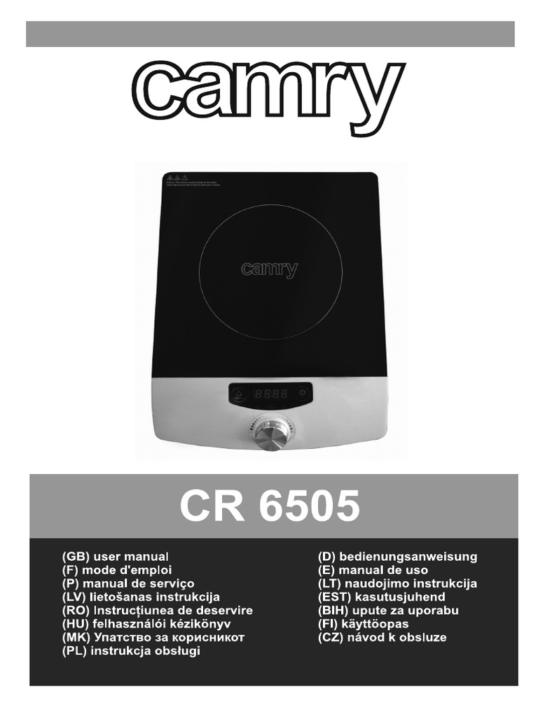 Camry CR 6505 Hob | PDF