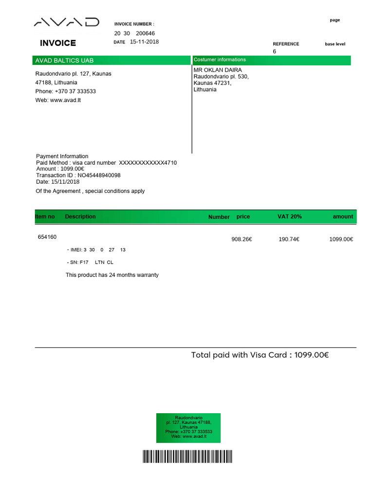 Avad Baltics Uab 3 | PDF