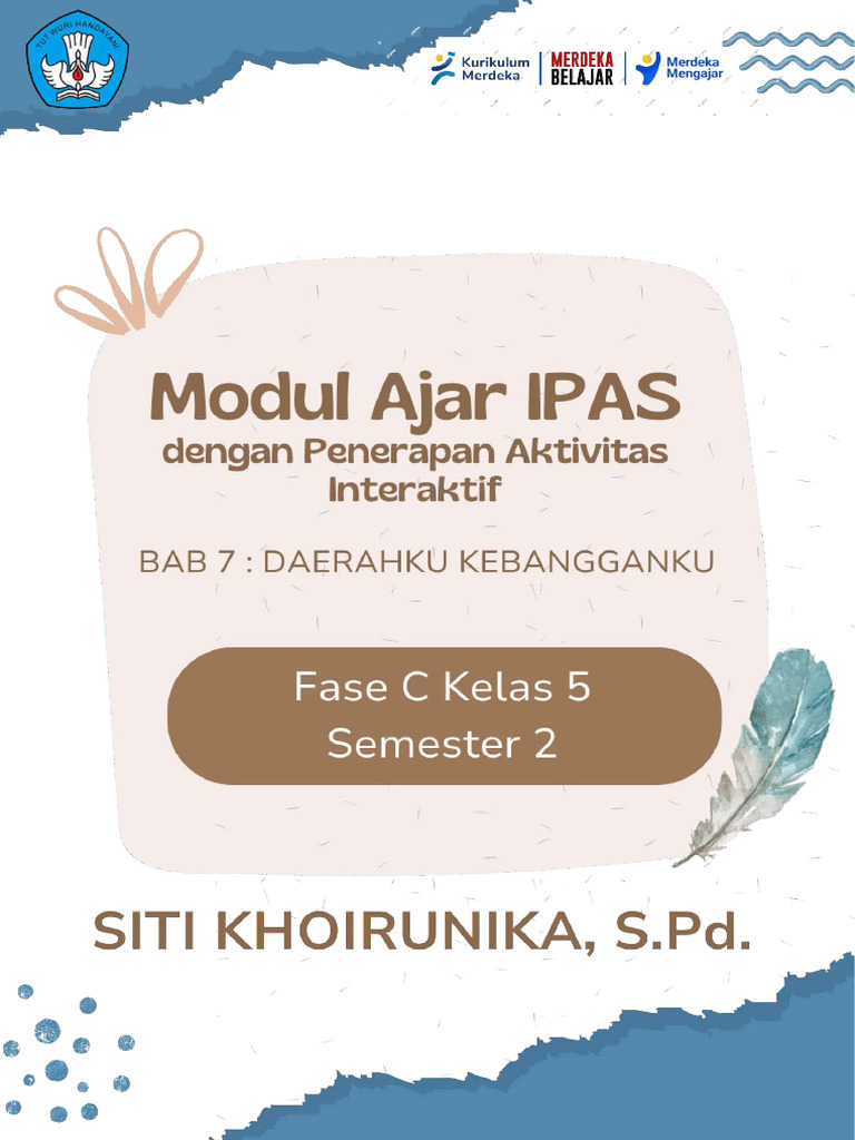 Modul Ajar Kelas 5 SMT 2 (Warisan Budaya) - IPAS | PDF