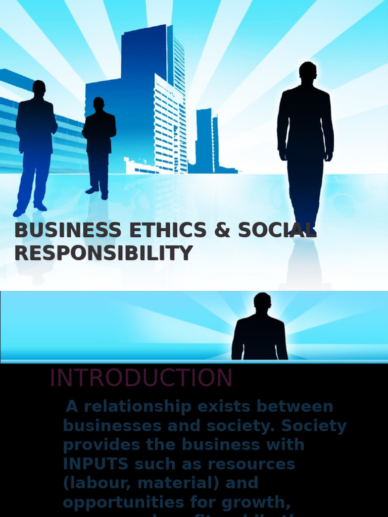 Business Ethics & Social Responsibility | PDF