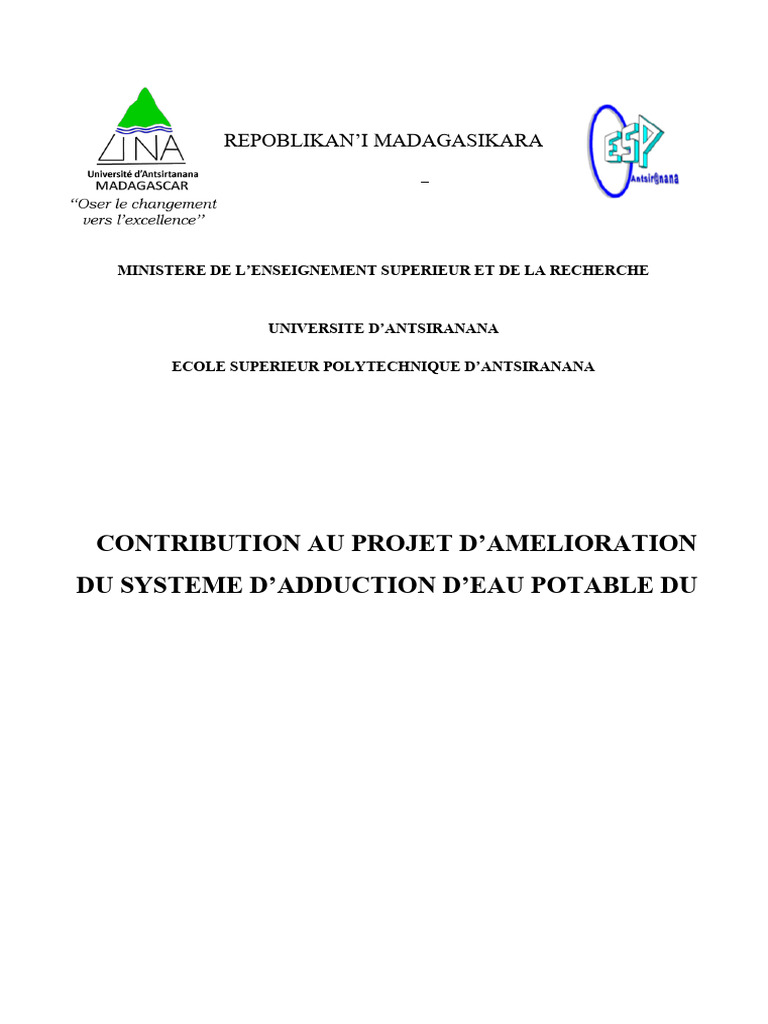 Adduction D'eau | PDF