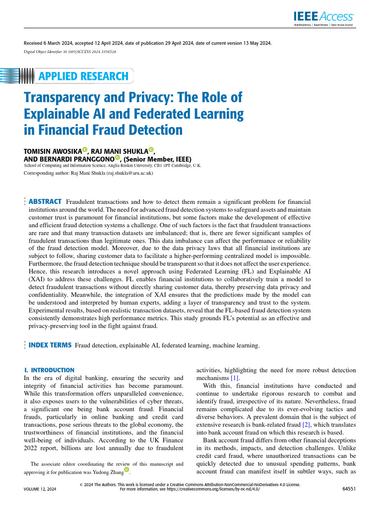 Transparency and Privacy The Role of Explainable AI and Federated ...