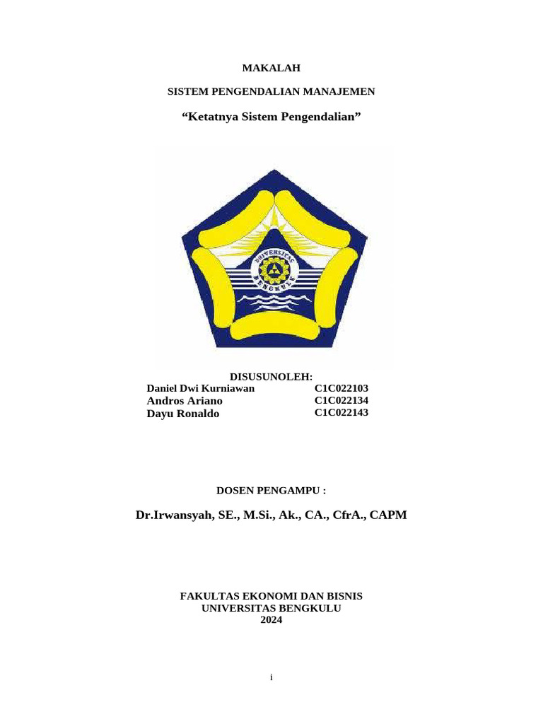 SPM BAB 4 Ketatnya Sistem Pengendalian | PDF