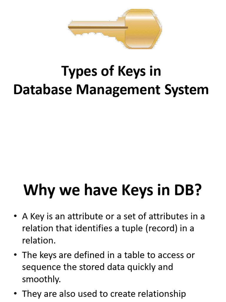 Types of Keys | PDF