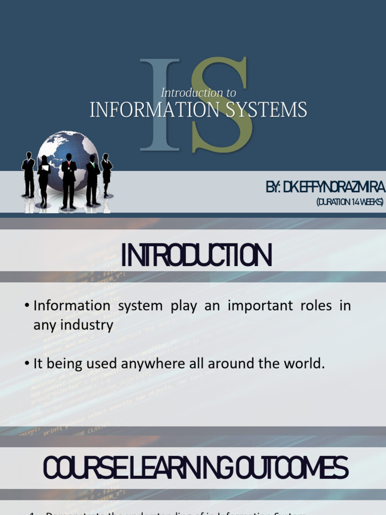 Introduction to Information System Slides | PDF