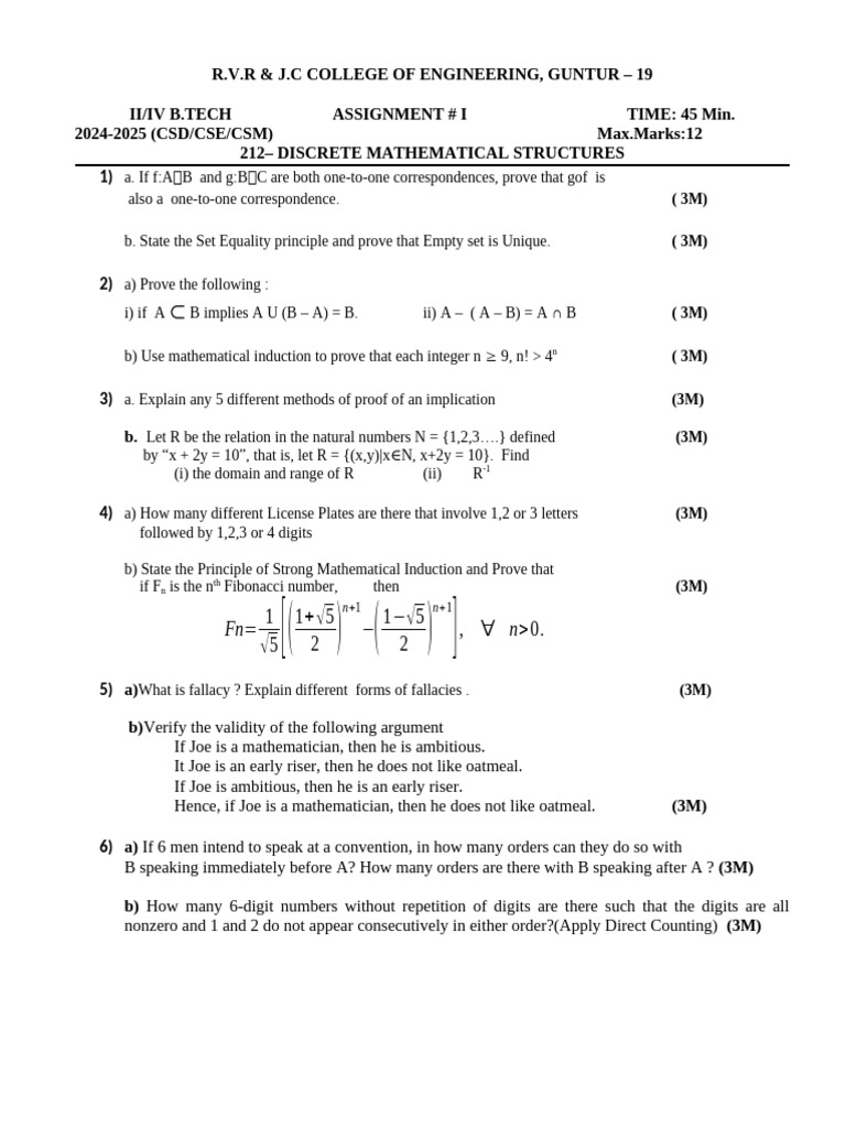 DMS Assignment I | PDF