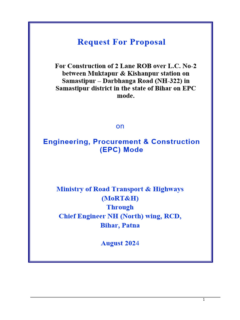 Request For Proposal | PDF | Request For Proposal | Joint Venture