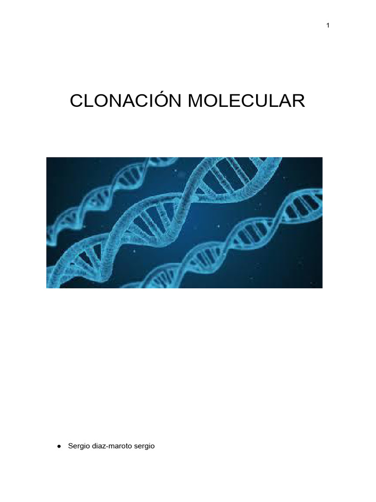 Clonacion Bio | PDF