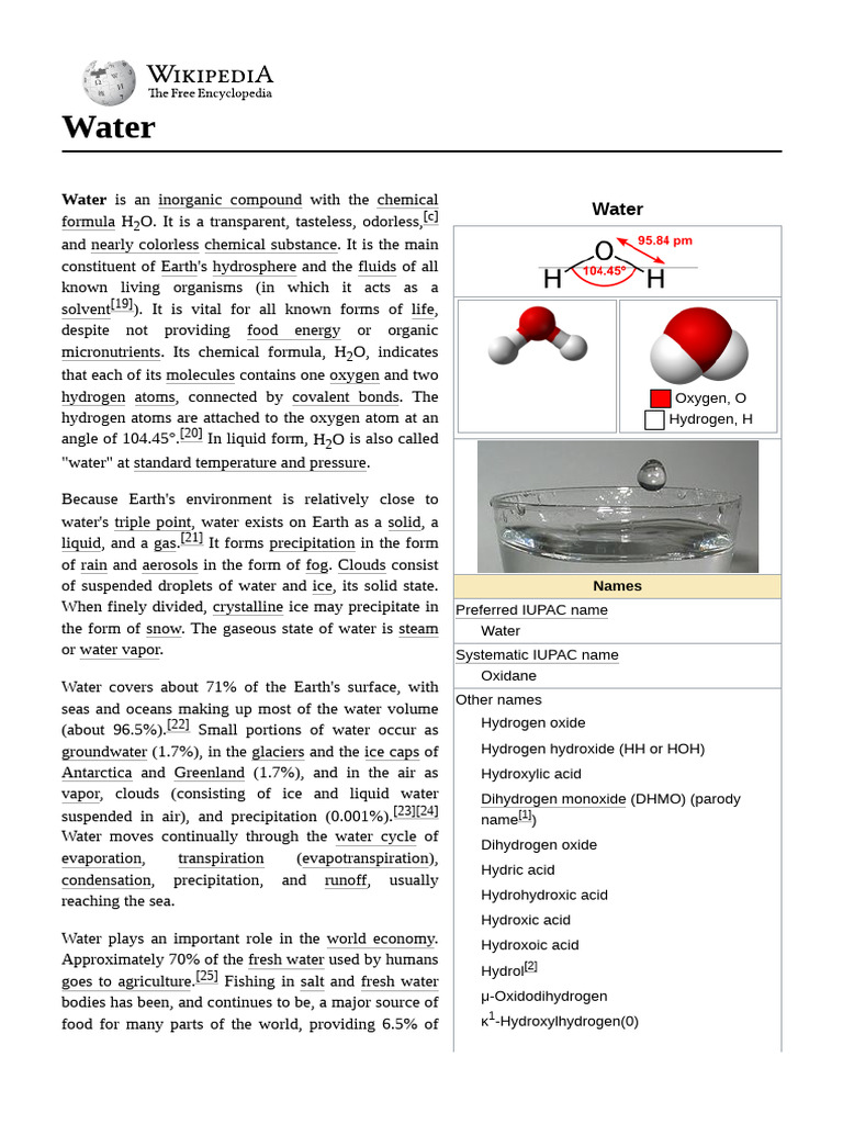 Water | PDF