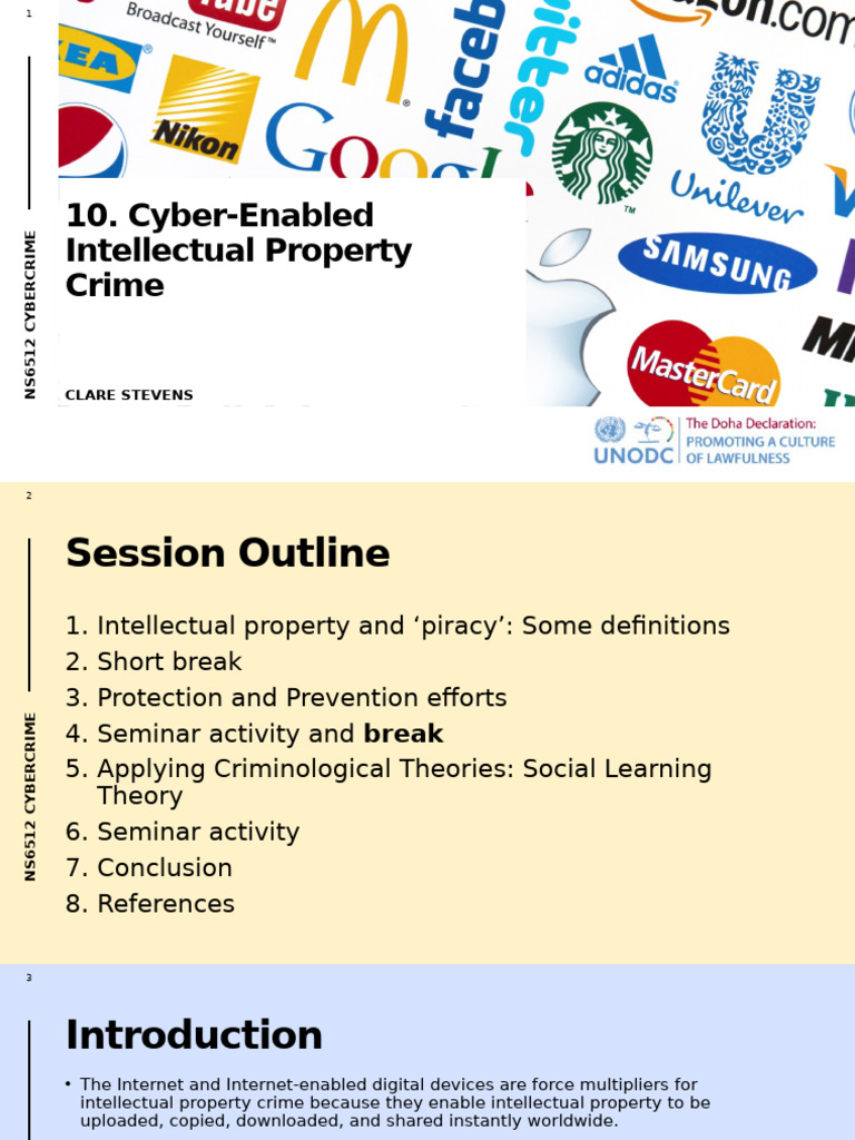 NS6512 - Session 10 DGC CS - Cyber-Enabled Intellectual Property Crime | PDF | Intellectual ...