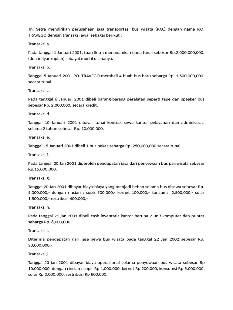 Soal PDA PT Setra | PDF