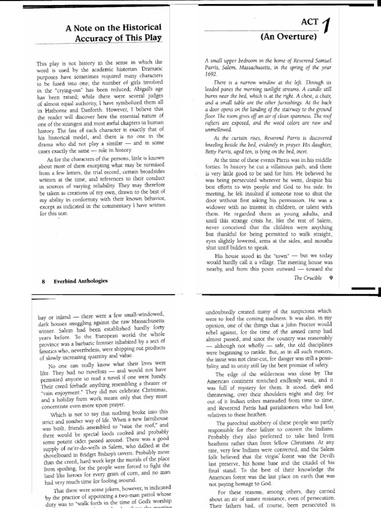 Crucible Act 1 | PDF