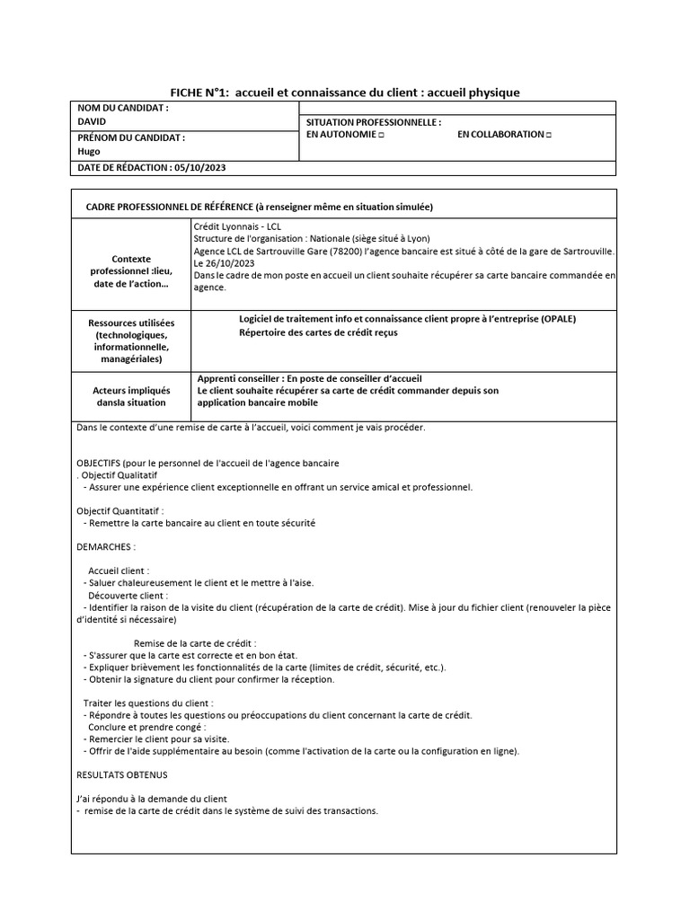 Fiches BTS 123 | PDF