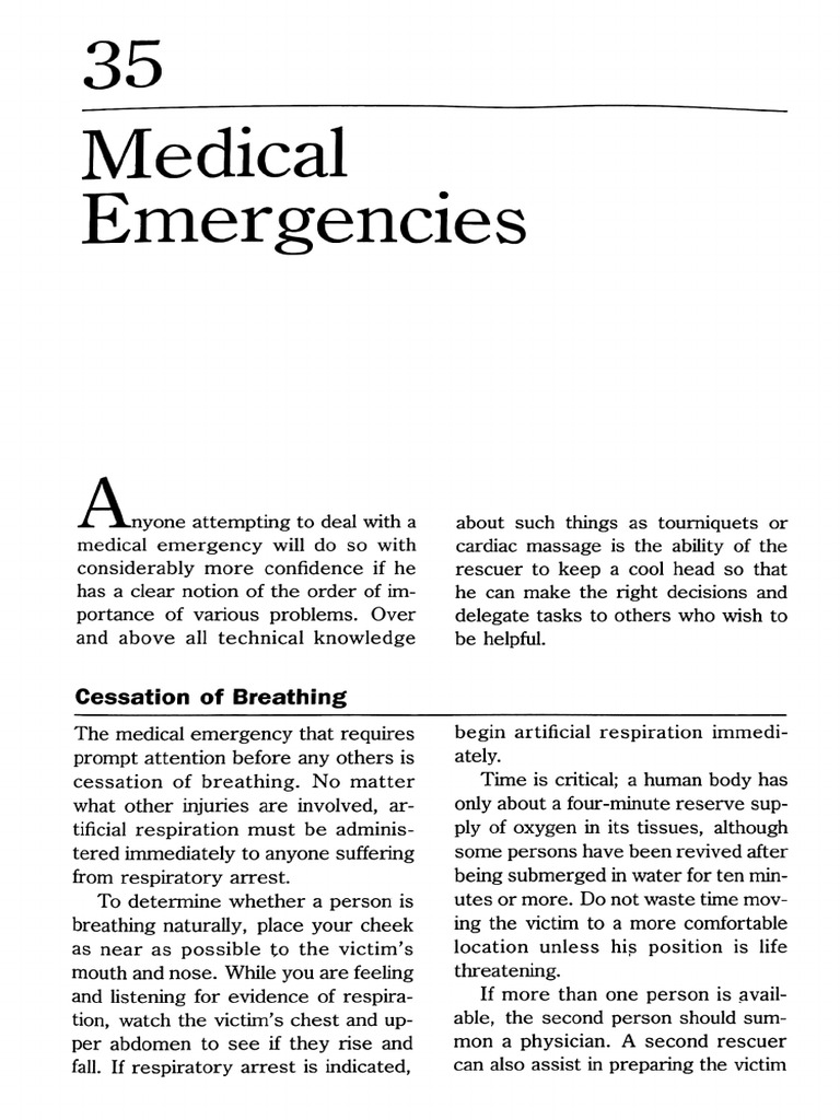Medical Emergency | PDF