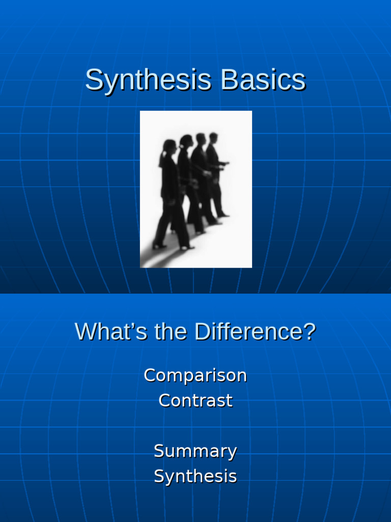 Synthesis Basics PPT | PDF