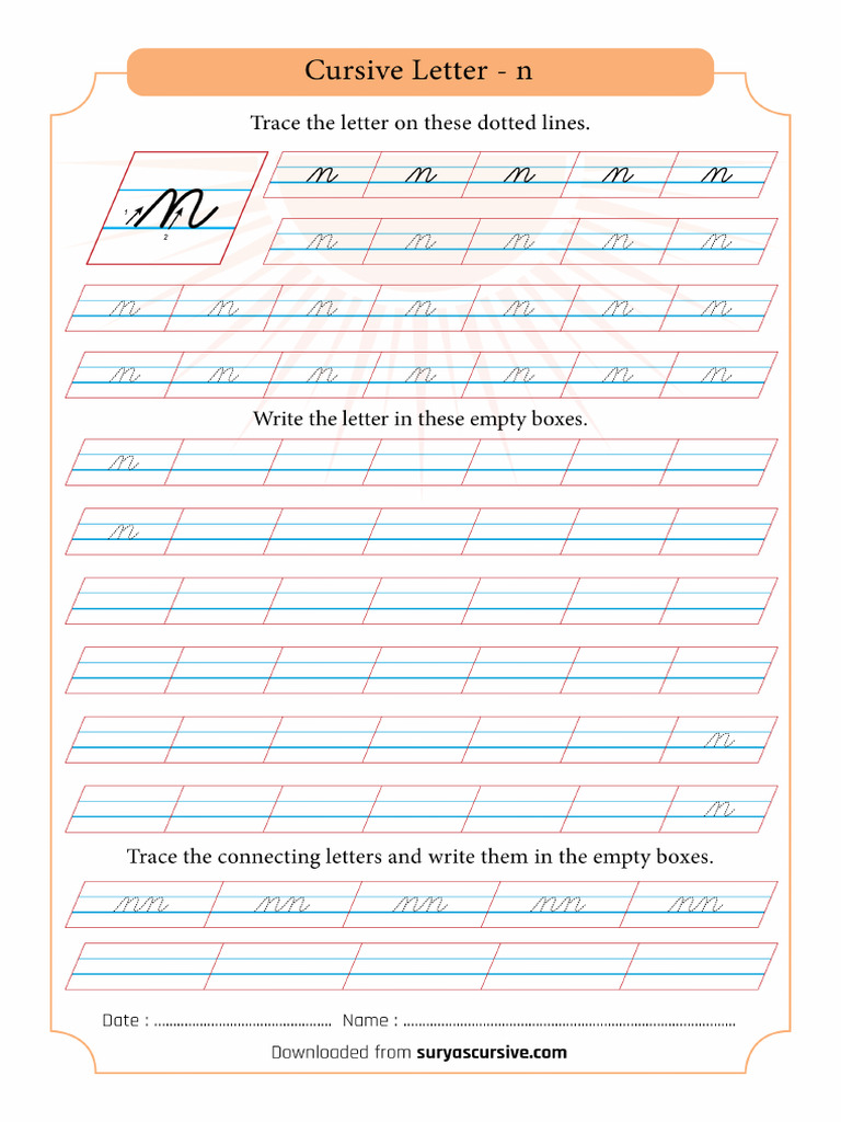 Cursive-Small-Letter-N | PDF
