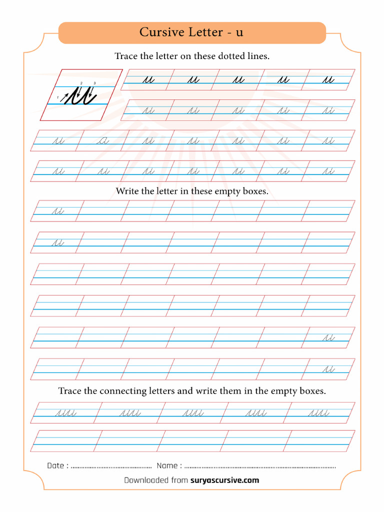 Cursive-Small-Letter-U | PDF