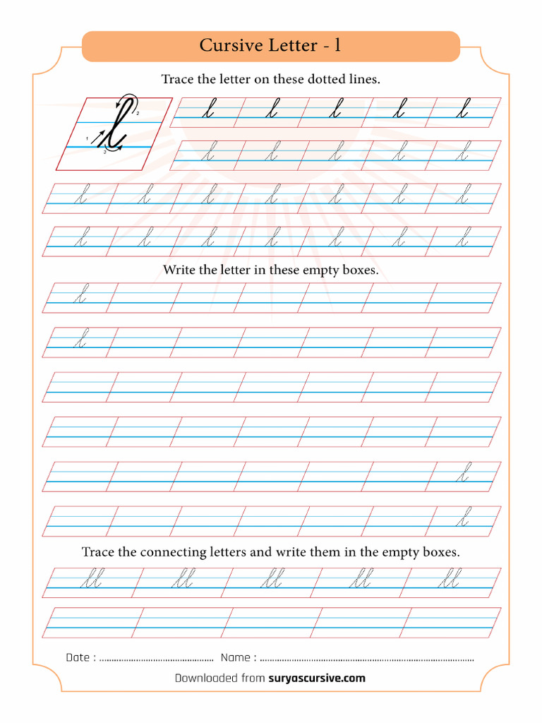 Cursive Small Letter L | PDF