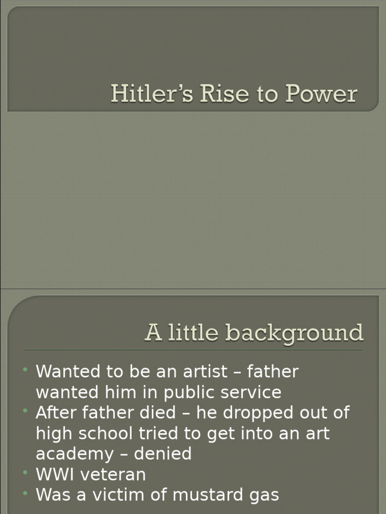 Hitlers Rise to Power | PDF