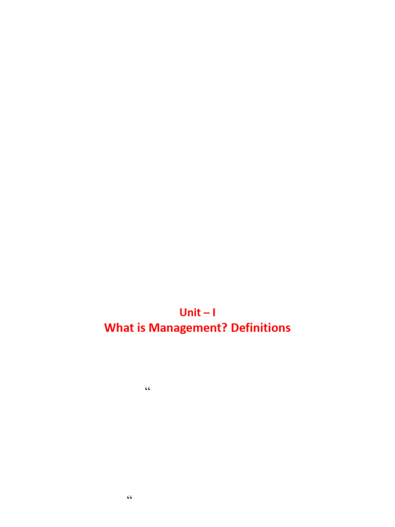 Ospm Unit I | PDF | Leadership | Organizational Structure