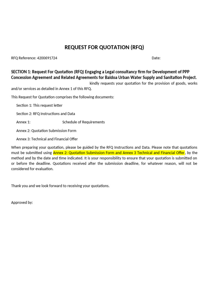 Legal Consultancy RFQ for PPP Project | PDF | Public–Private ...