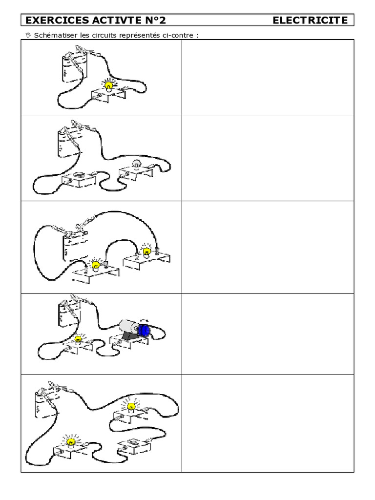 5eme Elec Activite N 2 Exercices | PDF