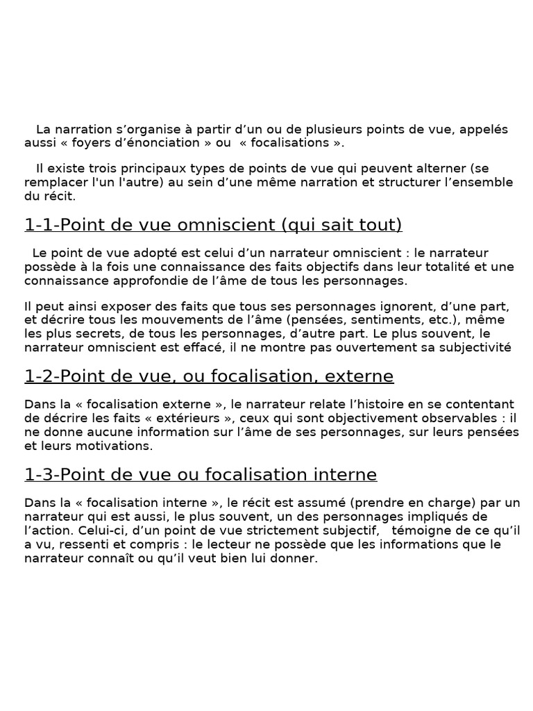 Point de Vue Nouvelle | PDF