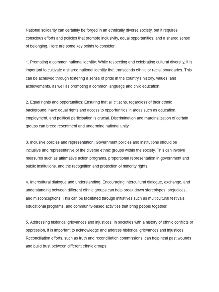 National Solidarity | PDF