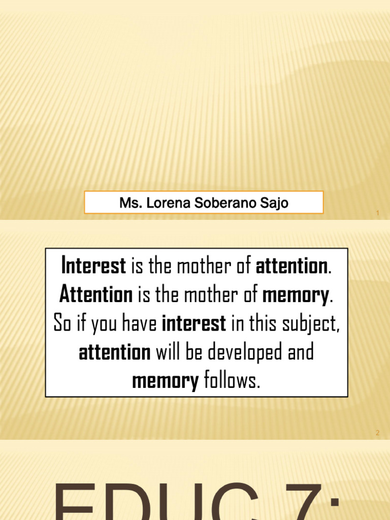 Educ 7 Chapter 1 | PDF