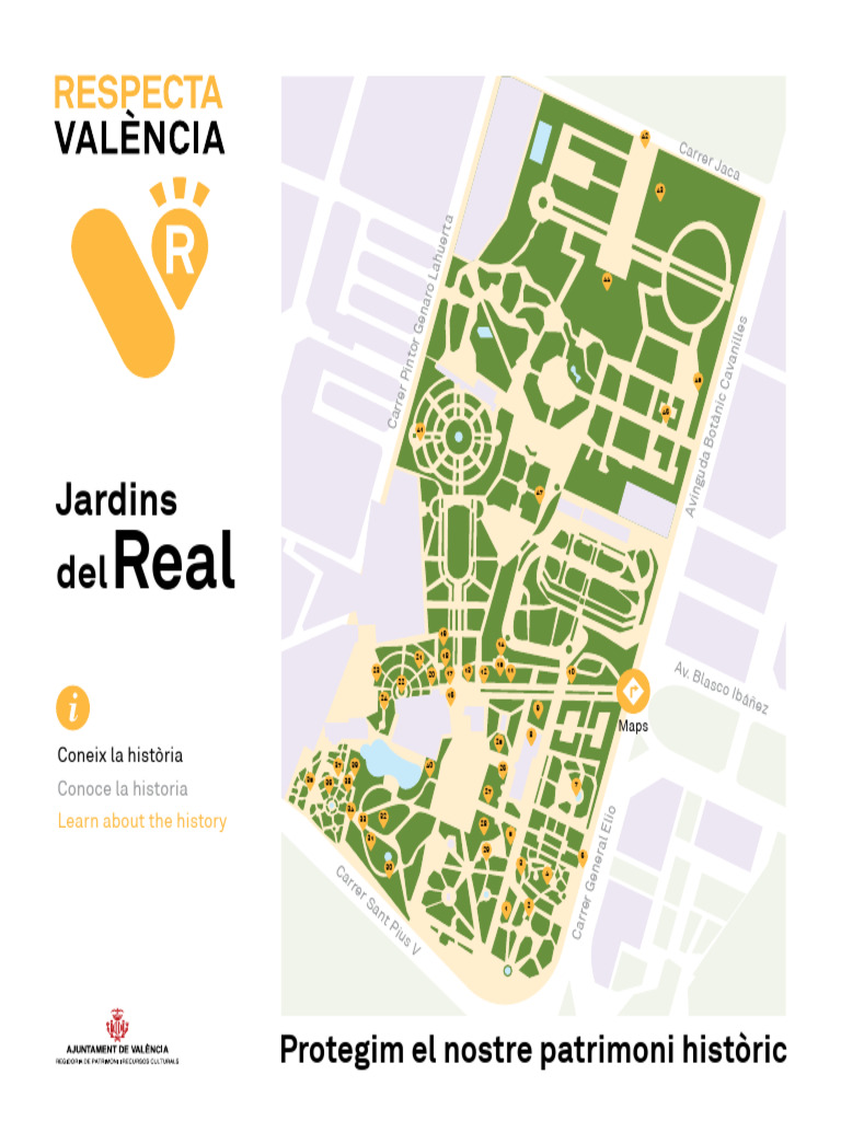 Planol Jardins Del Real | PDF