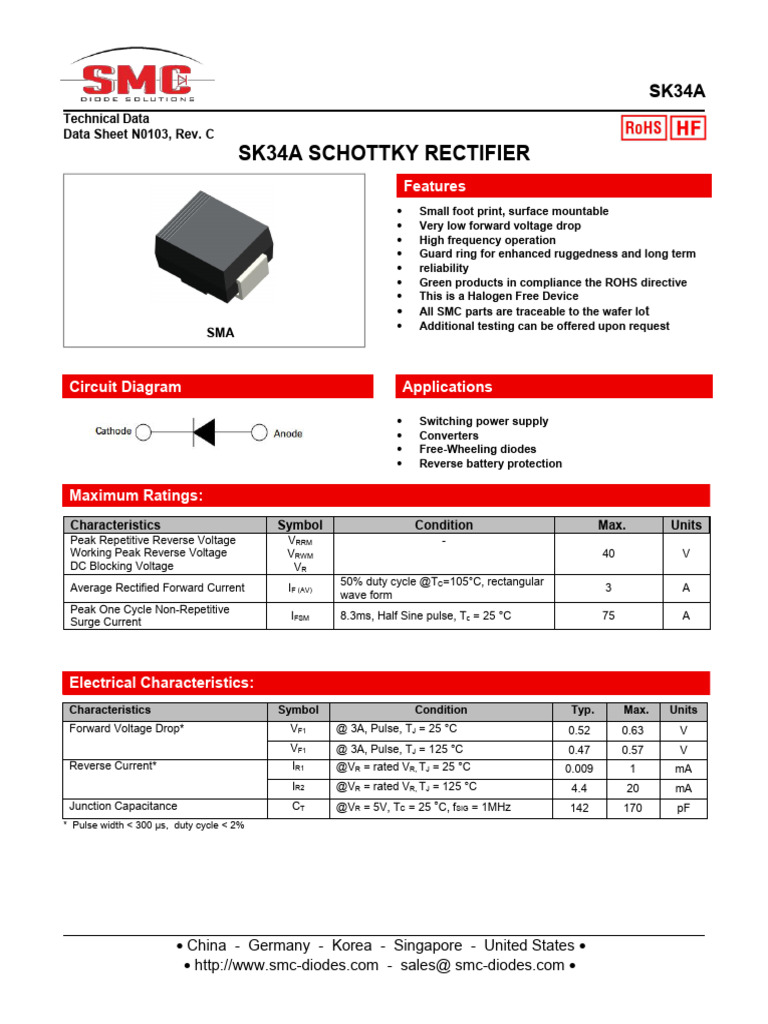 Sk34a N0103 Rev.c | PDF