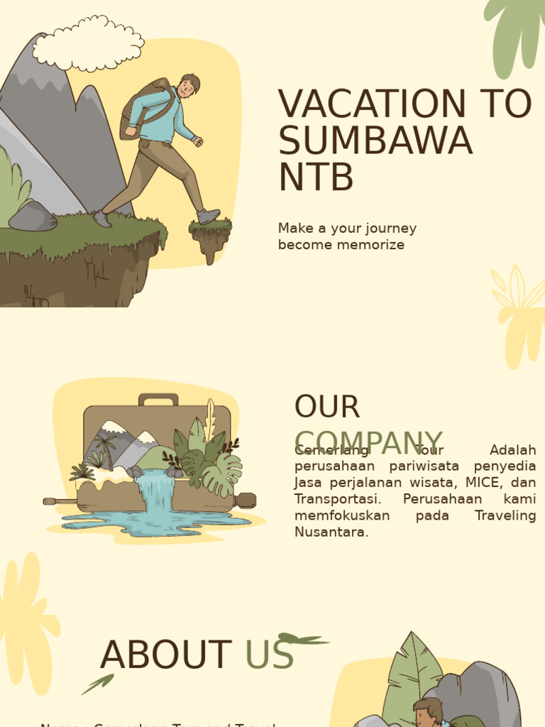 Presentasi Vacation SUMBAWA NTB | PDF