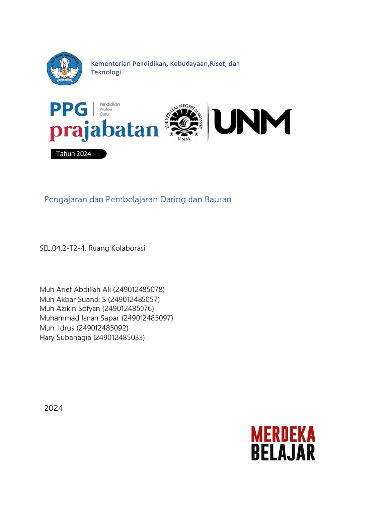 Siklus Ii - Ruagn Kolaborasi - PPDB - Nuh Akbar Suandi S | PDF