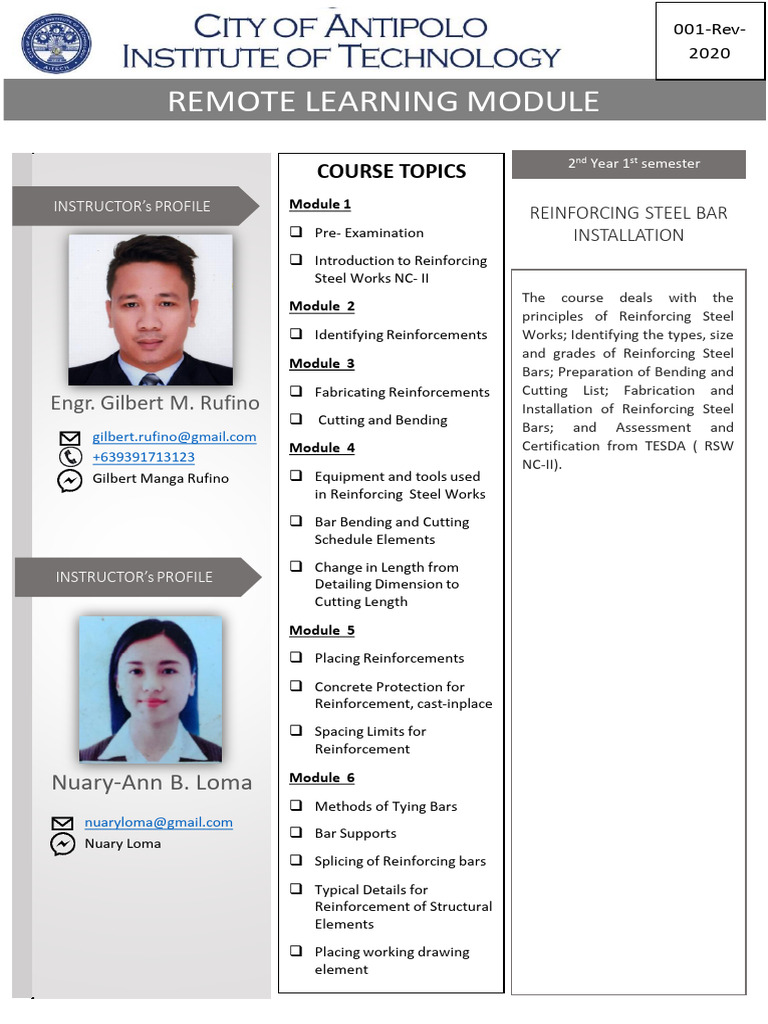 Instructor Copy Module 1 - CET02 - RSB Installation | PDF