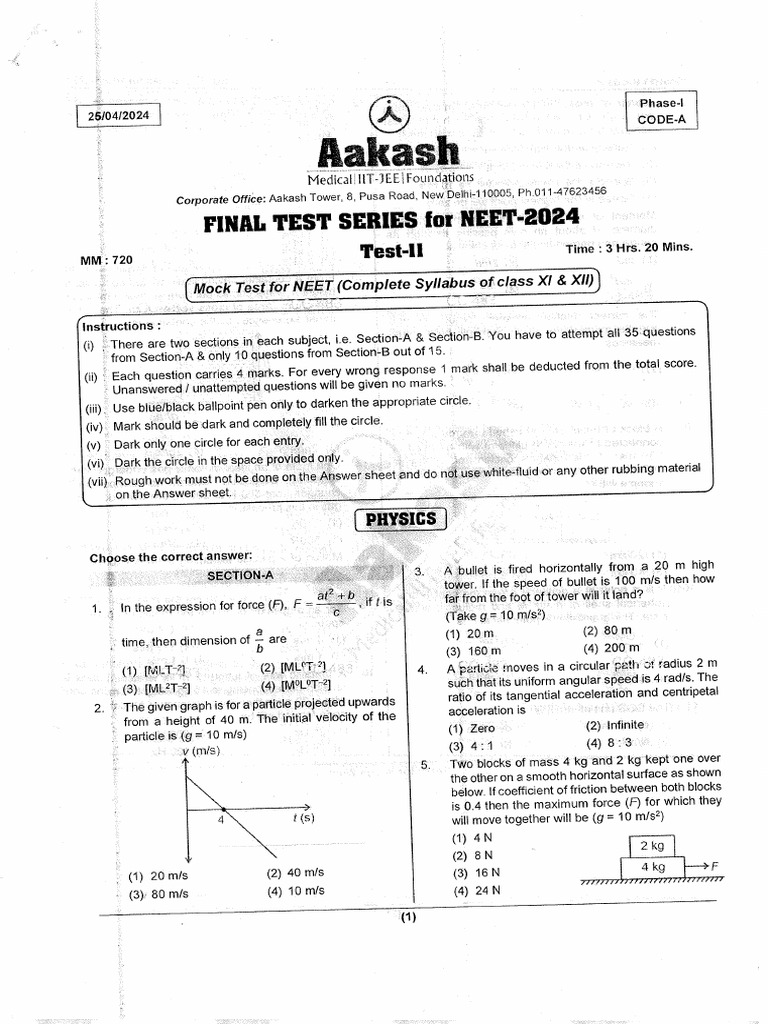 FTS-11 - Code A - 25.04.2024 | PDF