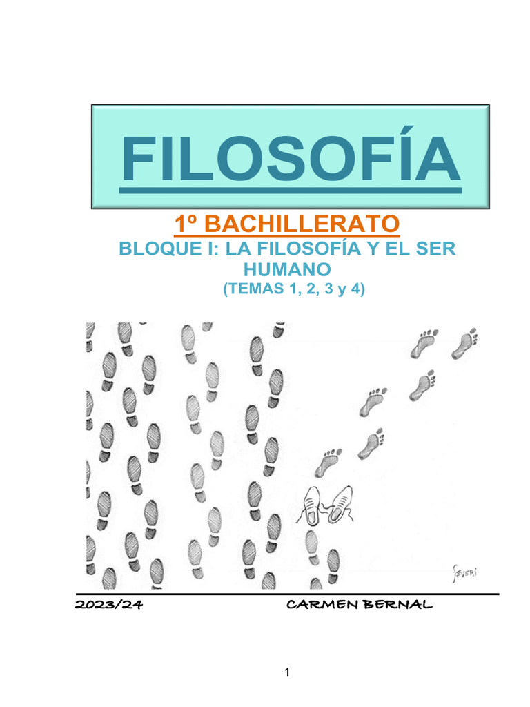 Bloque I Libro F 2024 | PDF | Conocimiento | Platón