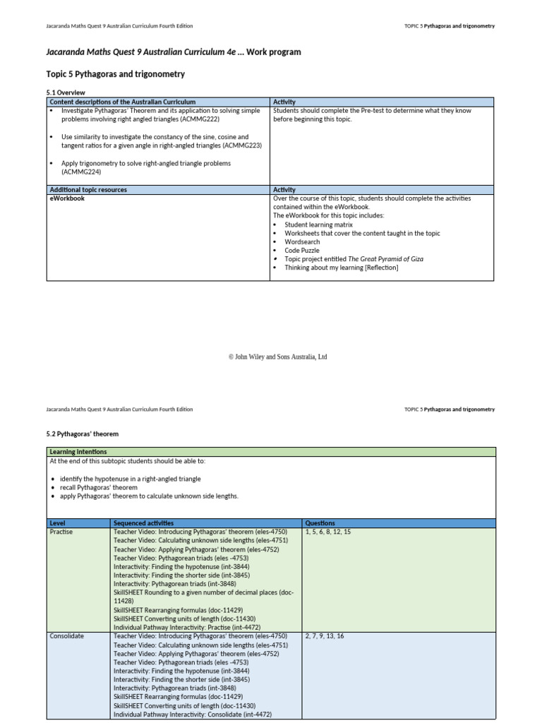 Y9 Ch5 Program | PDF