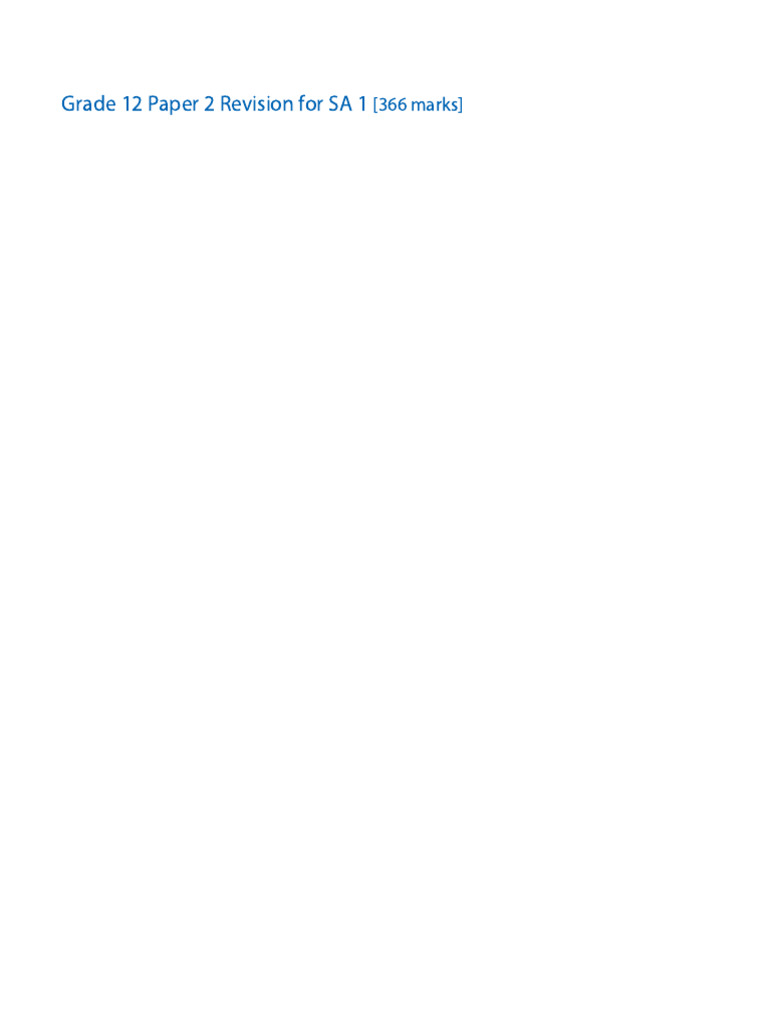 Paper 2 Sa3 Answers | PDF