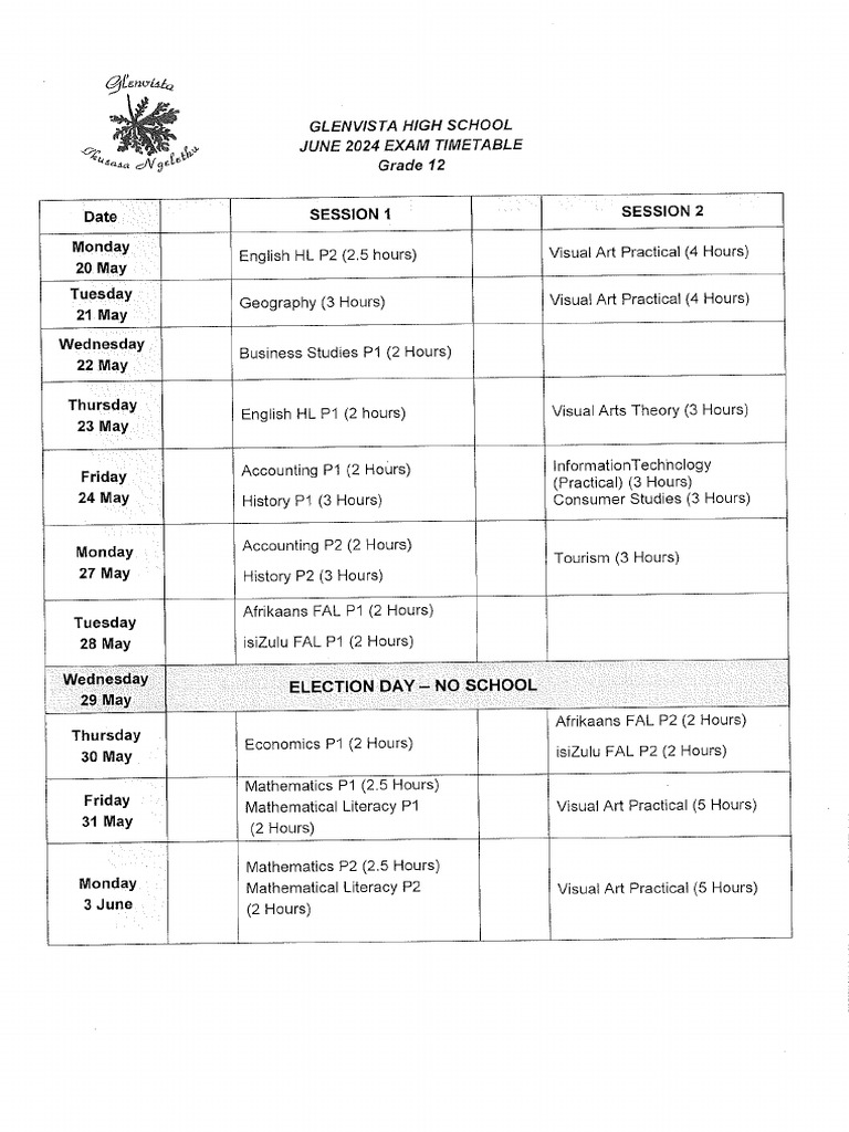 Grade 12 Mid-Year Exam | PDF