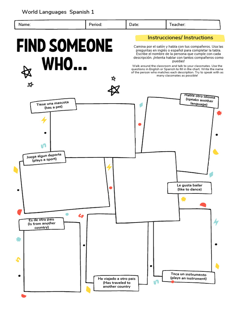 Find Someone Who... | PDF