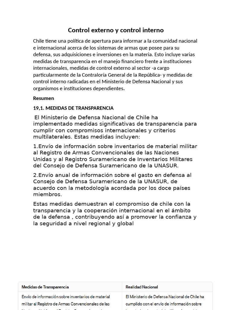 Control Externo y Control Interno | PDF