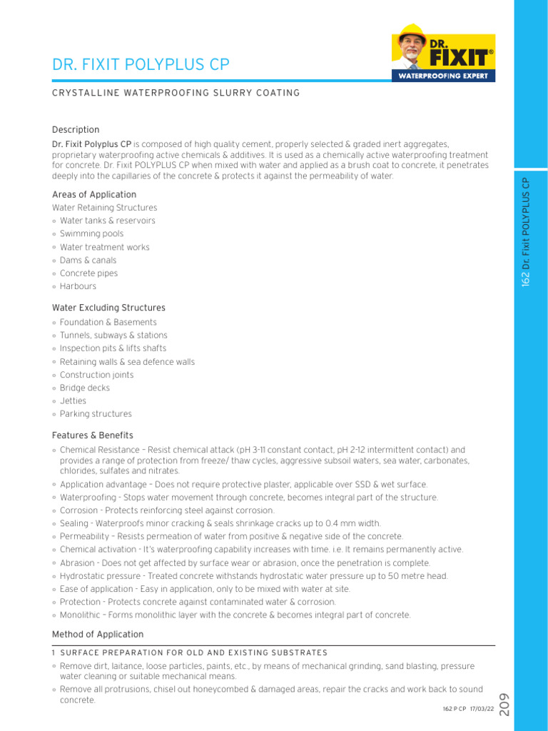 162 DR Fixit Polyplus CP | PDF