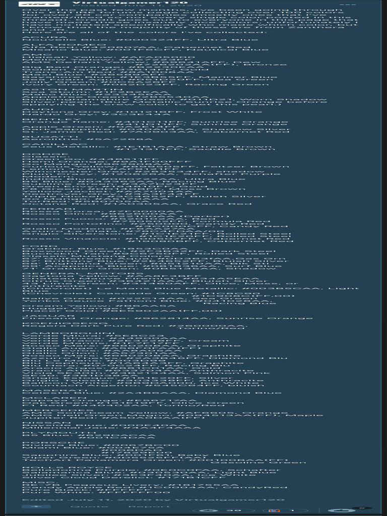 Kustom Crew Color Requests - Page 479 - Vehicles - GTAForums | PDF